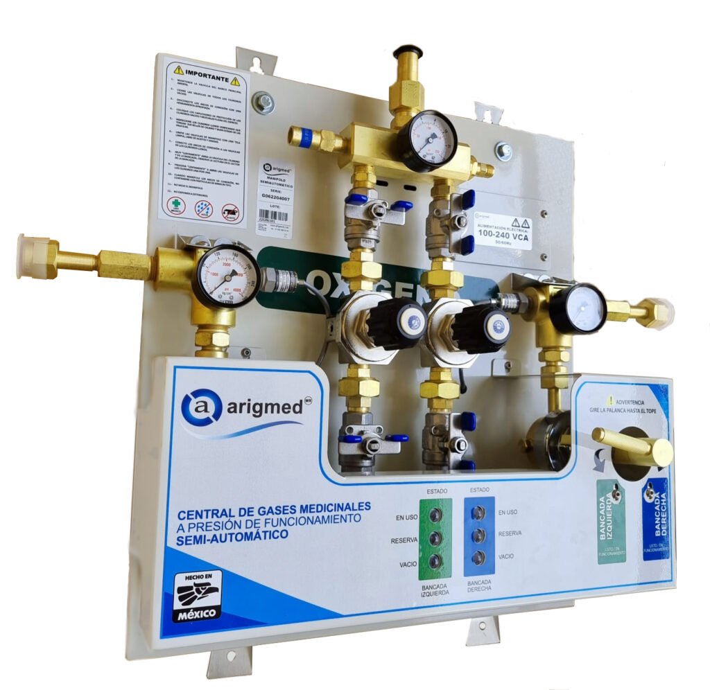 Central semi-automática para cilindros tipo Médico (Manifold) – arigmed
